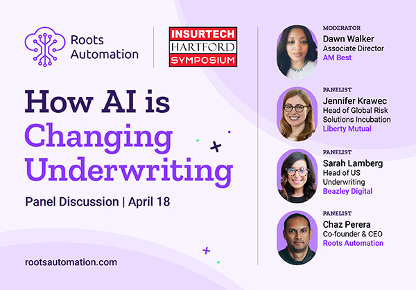 "How AI is Changing Underwriting": A Preview of the April 18 InsurTech Hartford Symposium Panel
