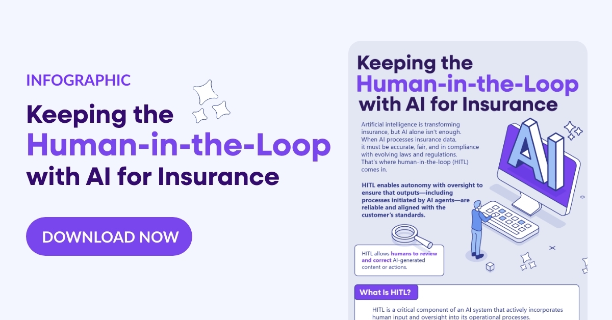 Infographic | Keeping the Human-in-the-Loop with AI for Insurance